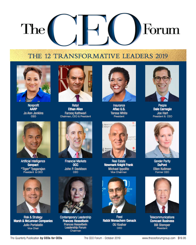 OU Kosher CEO Rabbi Menachem Genack Featured in CEO Forum and Forbes ...